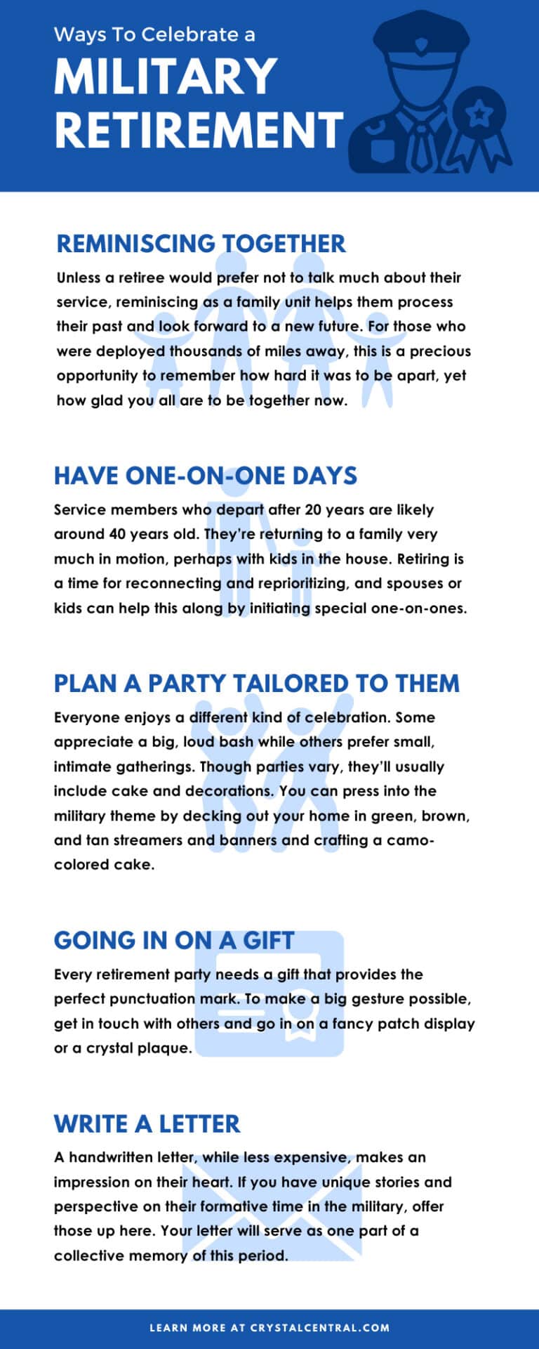 Ways To Celebrate a Military Retirement