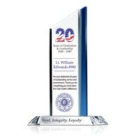 Pinnacle Work Anniversary Gift Plaque