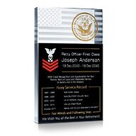 Navy Retirement Plaque