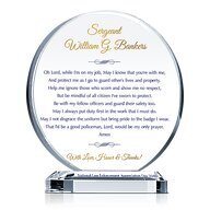 Policeman's Prayer Gift Plaque