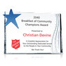 Community Service Award Plaque